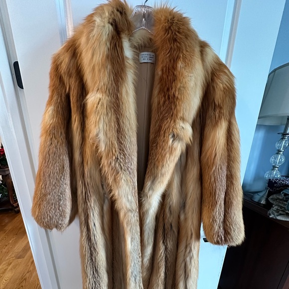 Jackets & Coats | Full Length Red Fox Fur Stroller Coat Origin Canada ...